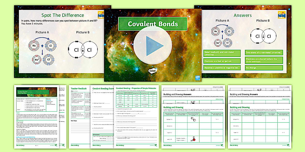 AQA Bonding, Structure and Properties Lesson 3: Covalent Bonding