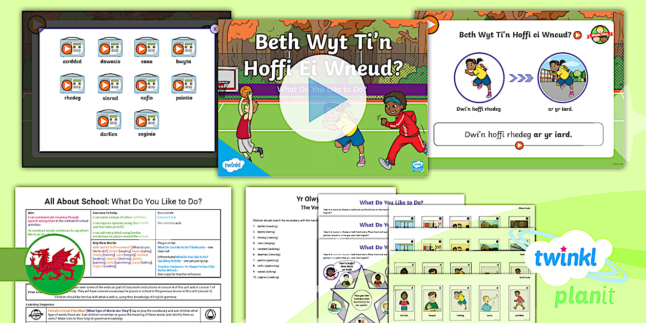 Learn Welsh: All About School: Lesson 6 - What Do You Like to Do?