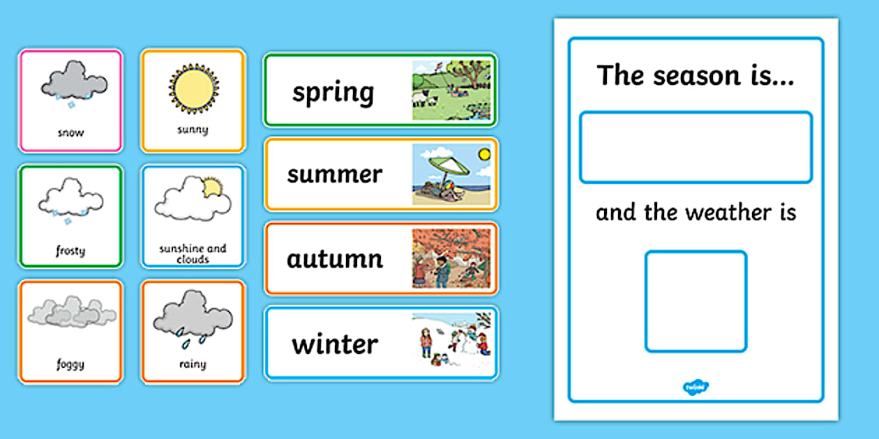 Editable Weather And Season Calendar (teacher made) - Twinkl