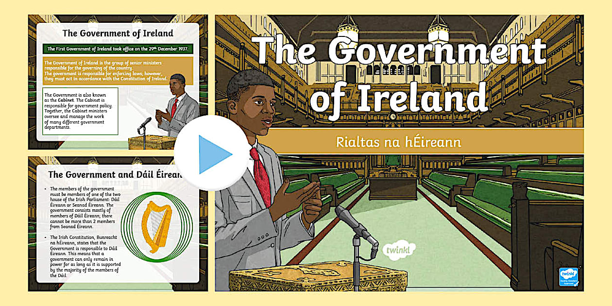 The Government of Ireland PowerPoint (teacher made) - Twinkl