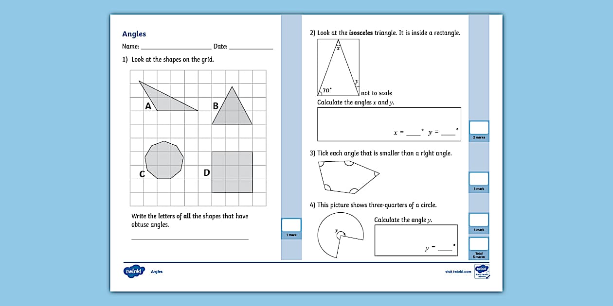 👉 Angles SATs Questions | Maths | SATs | Year 6 | Twinkl | KS2
