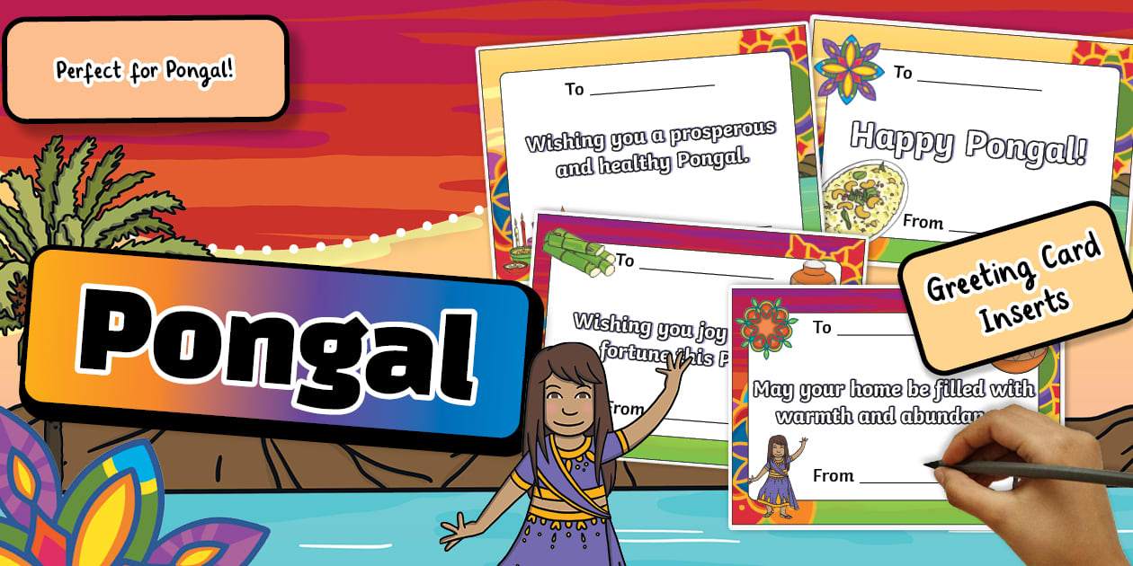 Pongal Greetings Card Inserts