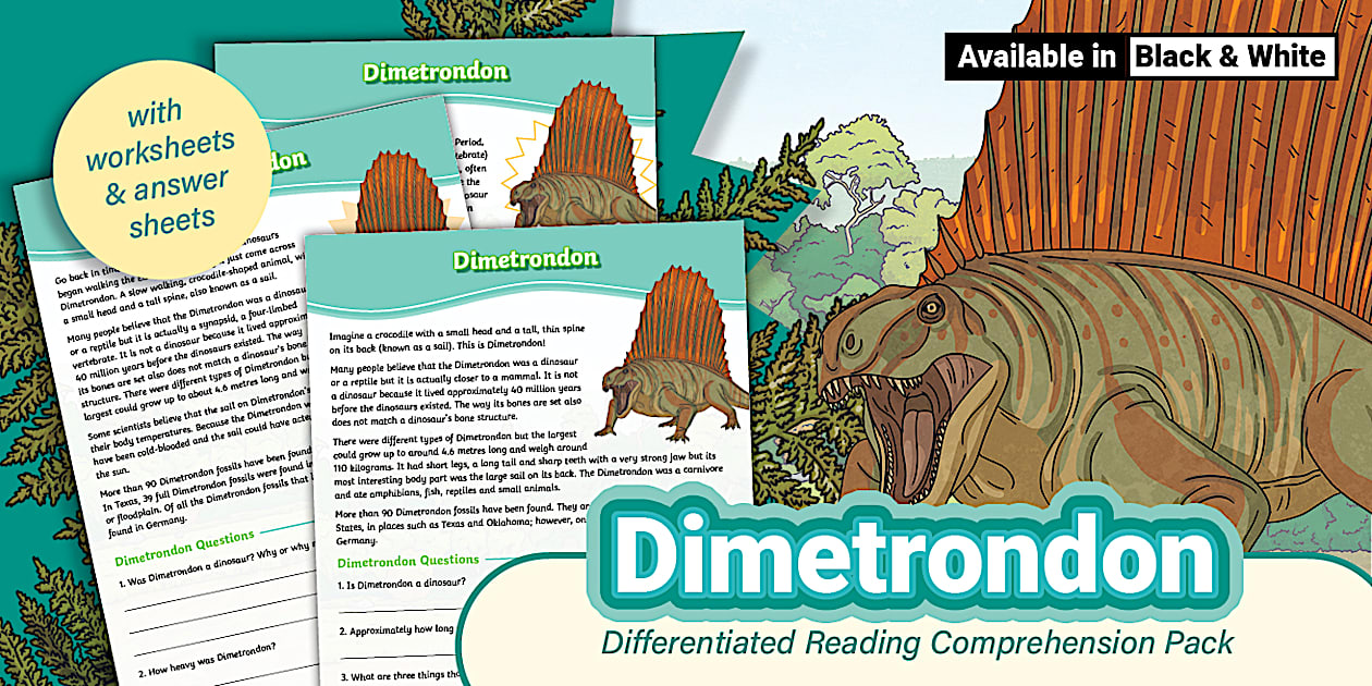 Dimetrondon Differentiated Reading Comprehension Pack