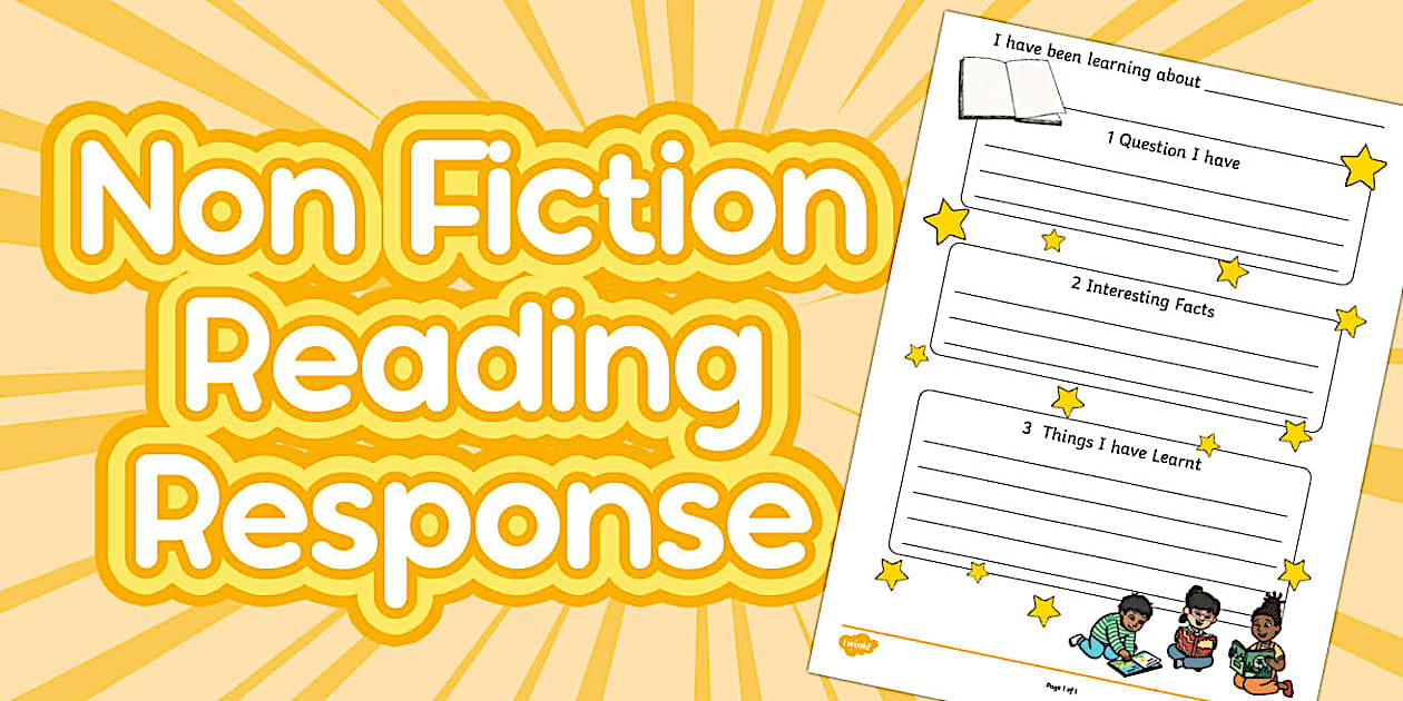 Non Fiction Guided Reading Response Activity