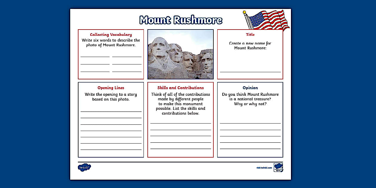 Mount Rushmore Project for 3rd-5th Grade | Twinkl USA
