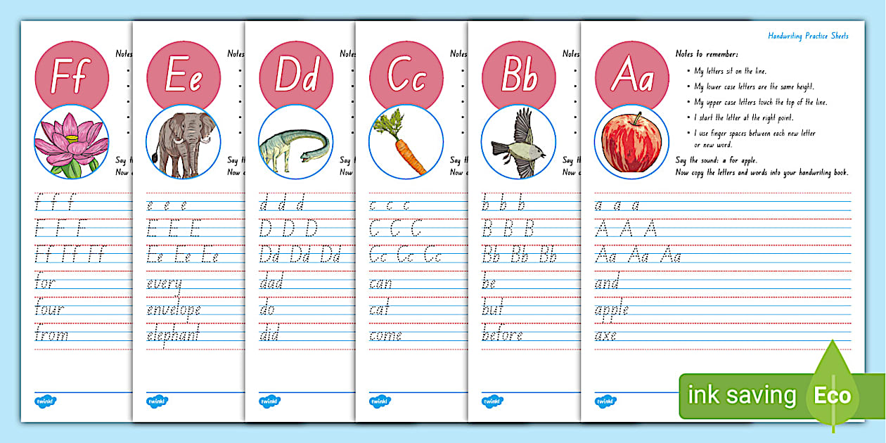 Aa-Zz Handwriting Booklet for Years 3 and 4 - Twinkl