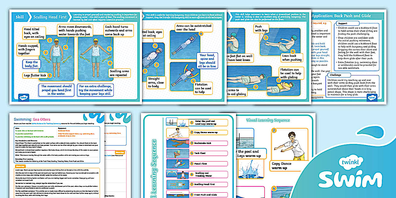 Twinkl Swim - Stage 2 (Beginners) Lesson 5 - Sea Otters