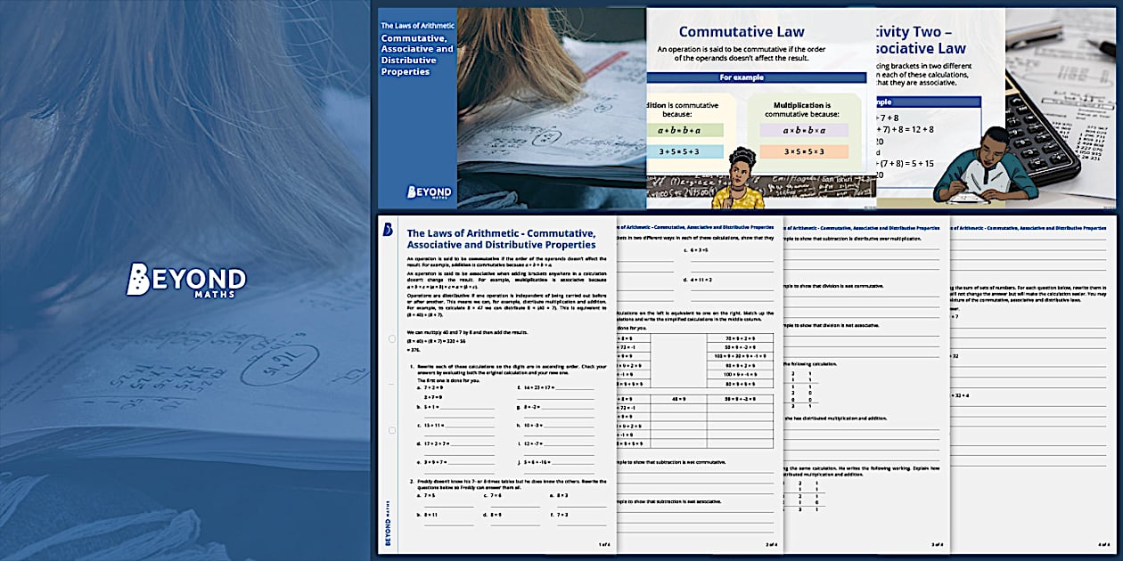 The Laws Of Arithmetic Commutative Associative And Distributive