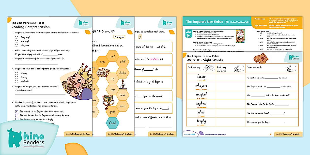 Level 5b The Emperor's New Robes Guided Reading Pack