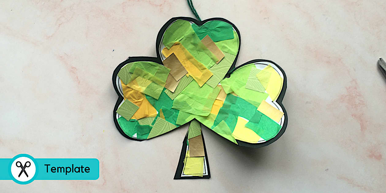 Shamrock Collage | St Patrick's Day | Shamrock Craft Ideas