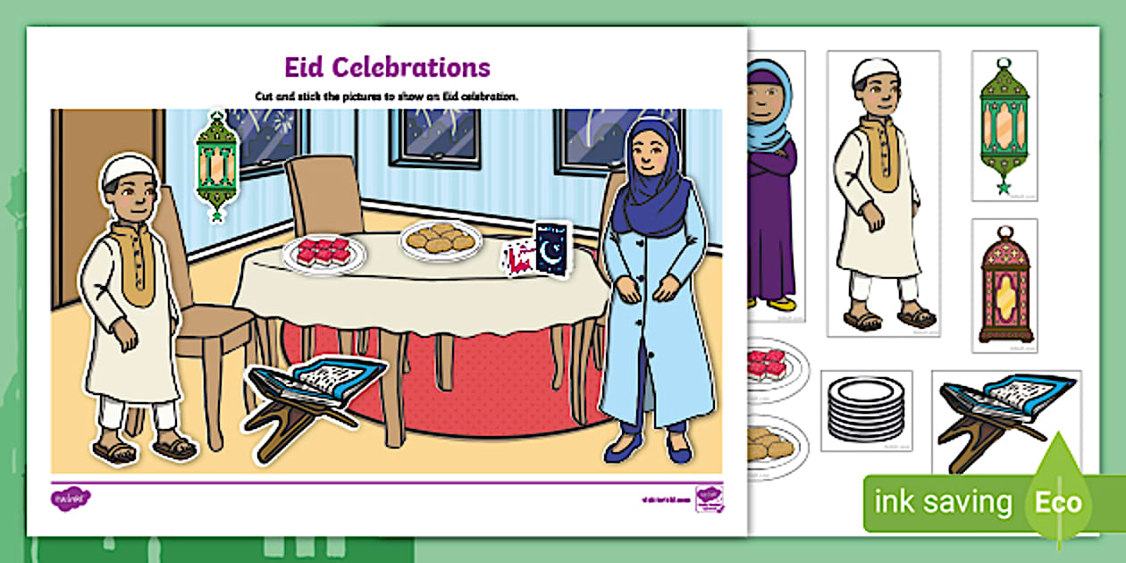 Eid-Themed Cutting Skills Activity (teacher made) - Twinkl
