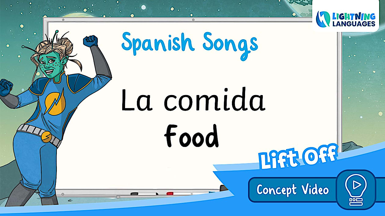 👉 Vegetables in Spanish Song | Spanish Fruit Song | Twinkl KS2