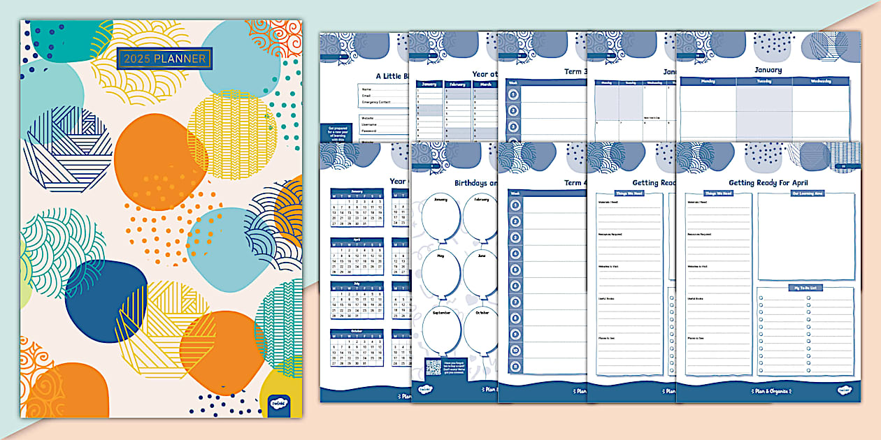 2025 Home Education Planner (teacher made) - Twinkl
