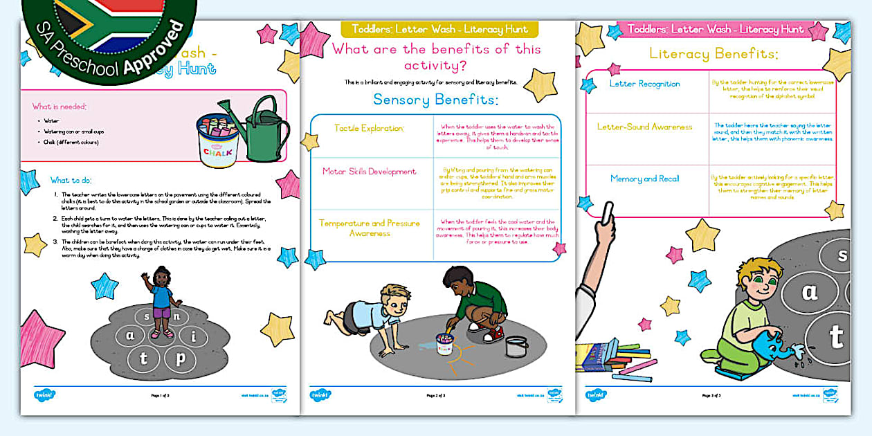 Toddlers: Letter Wash- Literacy Hunt (teacher made) - Twinkl