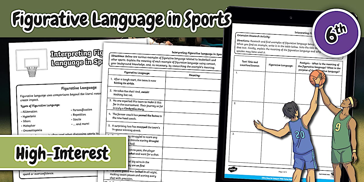 Sixth Grade Interpreting Figurative Language in Sports
