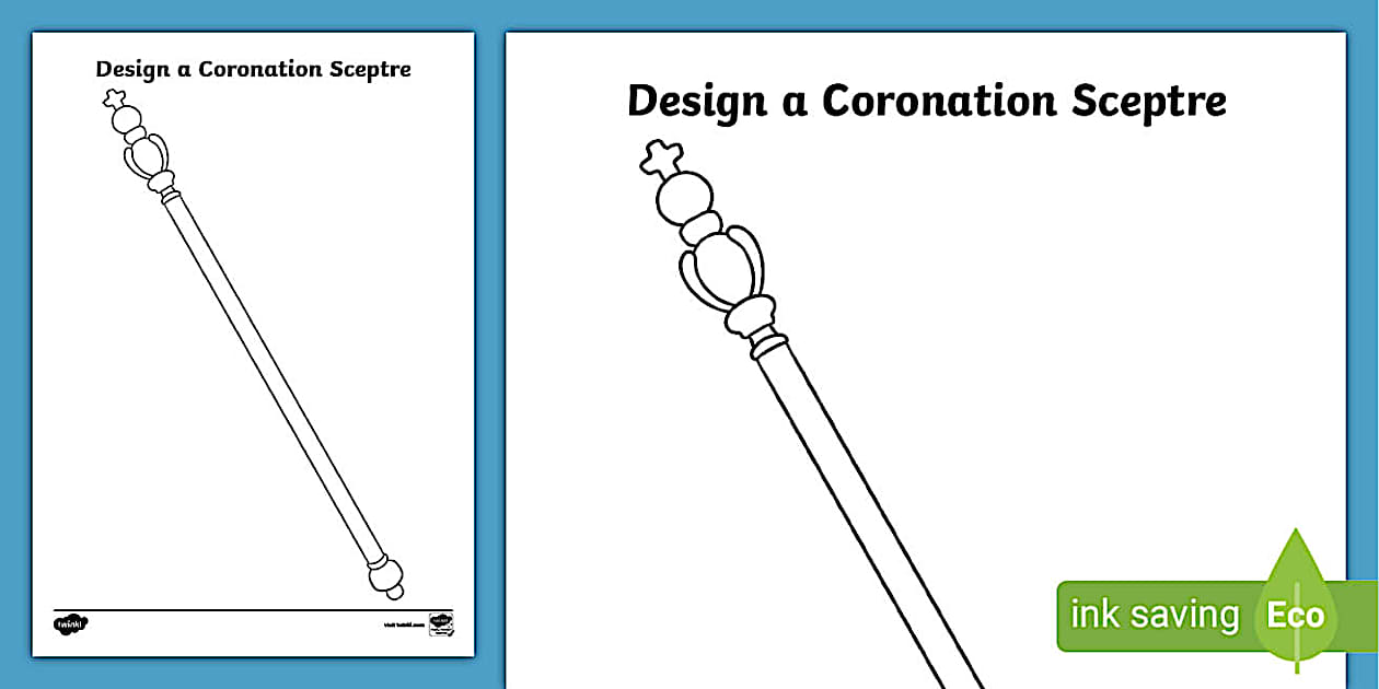 Design a Coronation Sceptre Activity Sheet | Twinkl - Twinkl