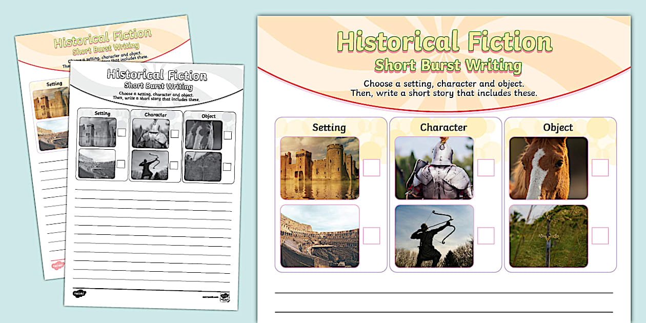 Historical Fiction Short Burst Writing Template
