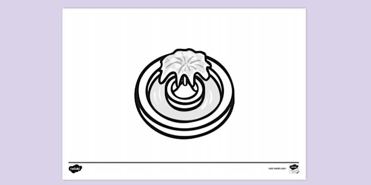 Fountain Map Icon | KS1 Colouring Sheets | Twinkl Resources