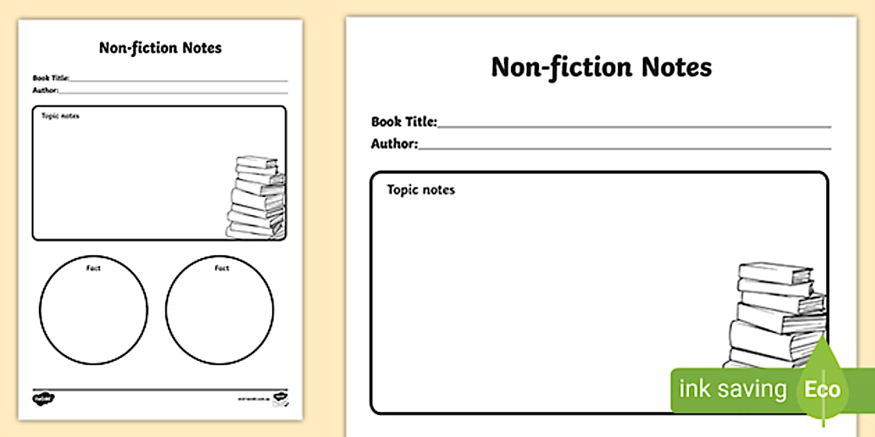 Non-Fiction Template | Primary English Reading Response