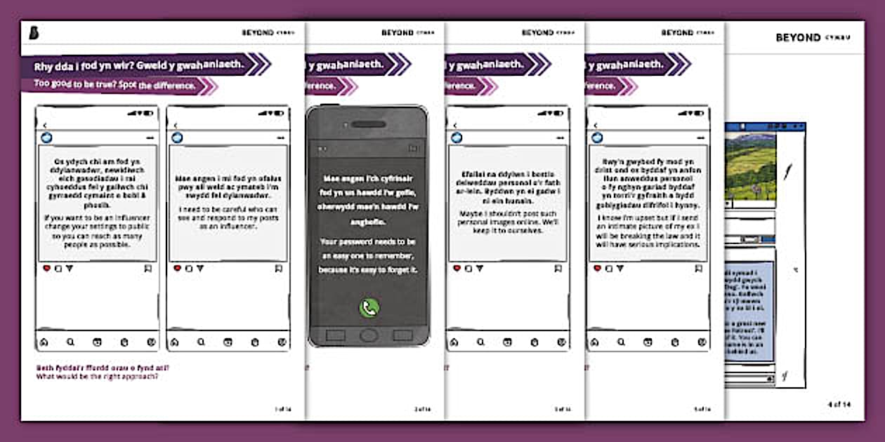 Posteri Diwrnod Defnyddio'r Rhyngrwyd yn Fwy Diogel/Safer Internet Day ...
