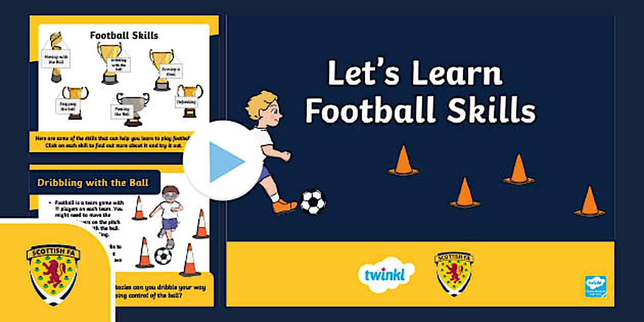 FREE! - Let’s Learn Football Skills PowerPoint - Twinkl