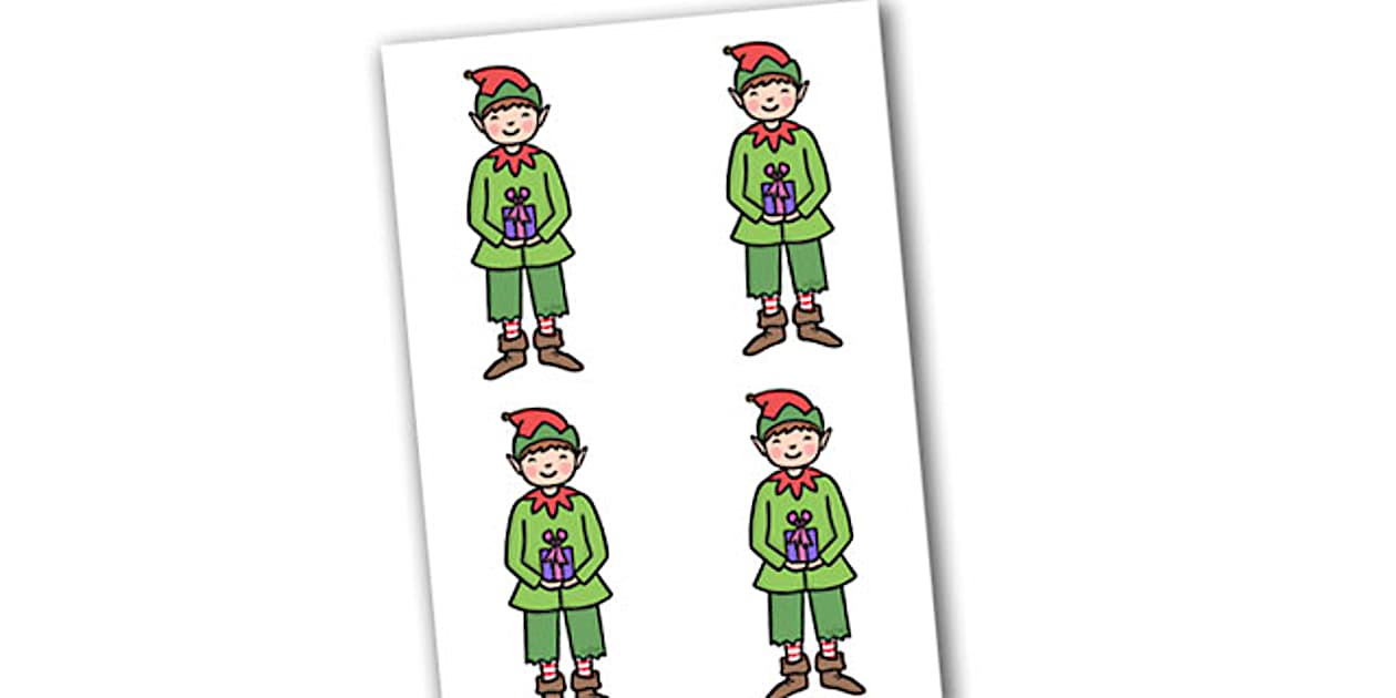 Christmas Boy Elf Small Editable (teacher made) - Twinkl