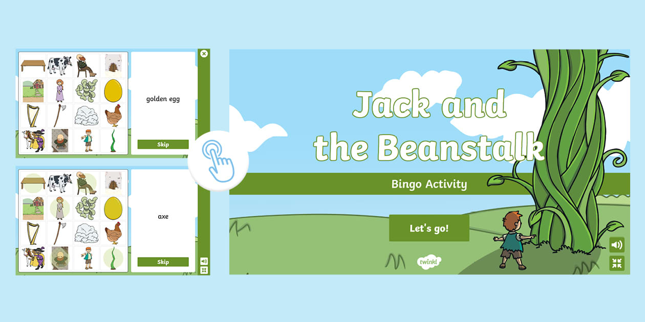 Jack and the Beanstalk Interactive Bingo - Twinkl