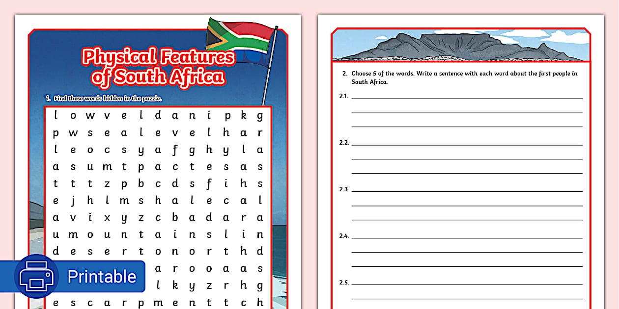 Physical Features of South Africa