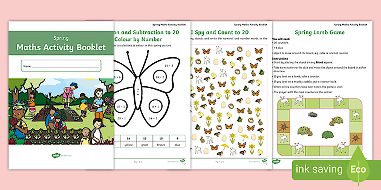 Year 1 Spring Maths Activity Booklet (teacher made) - Twinkl
