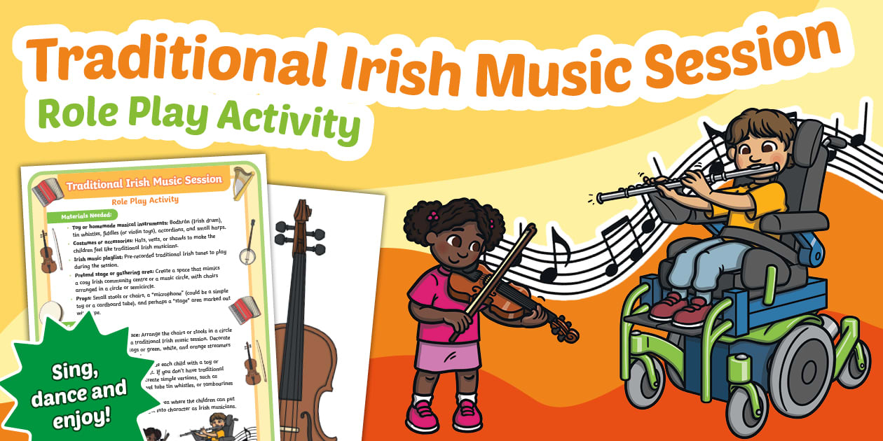 Traditional Irish Music Session Role Play Activity