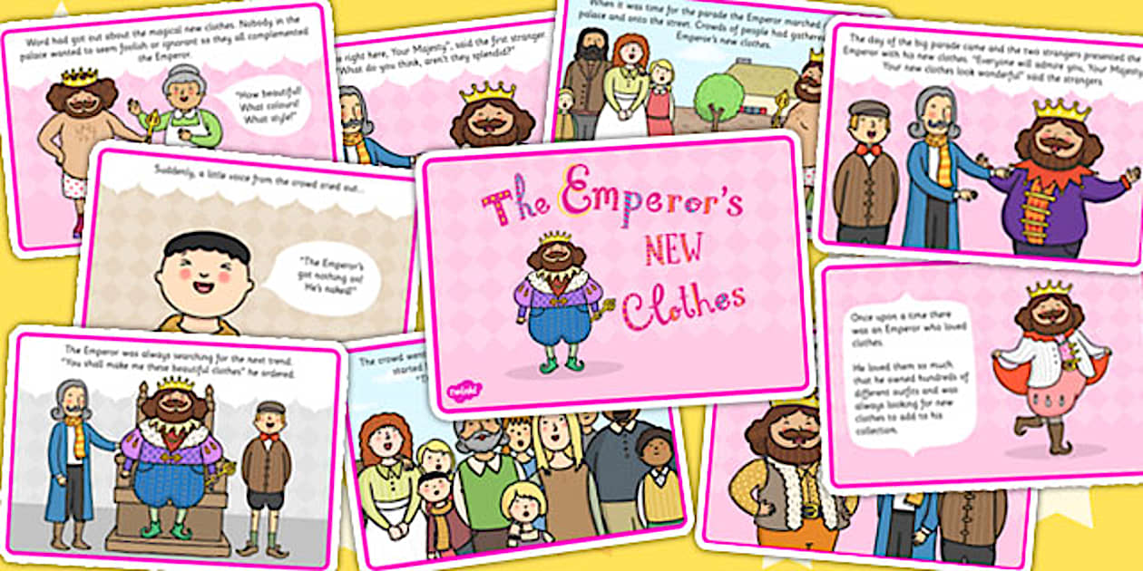 The Emperors New Clothes Story Cards (teacher made) - Twinkl