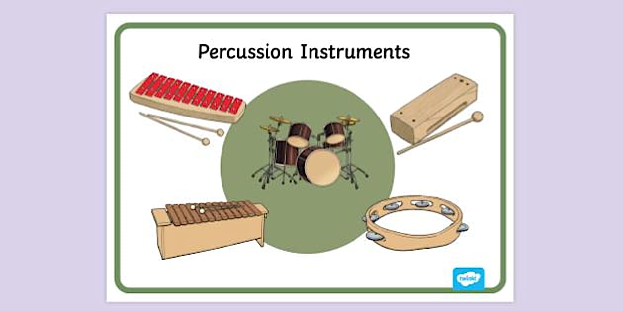 Percussion Instruments Poster | Display Resources | Twinkl
