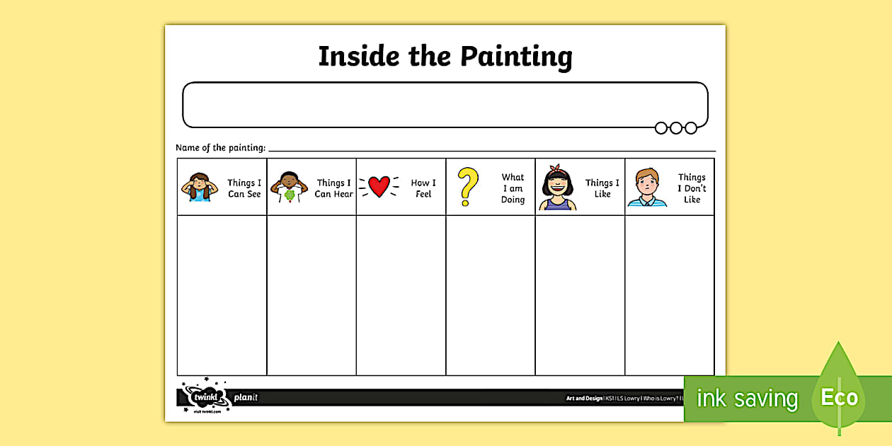 Inside the Painting Worksheet / Worksheet (teacher made)