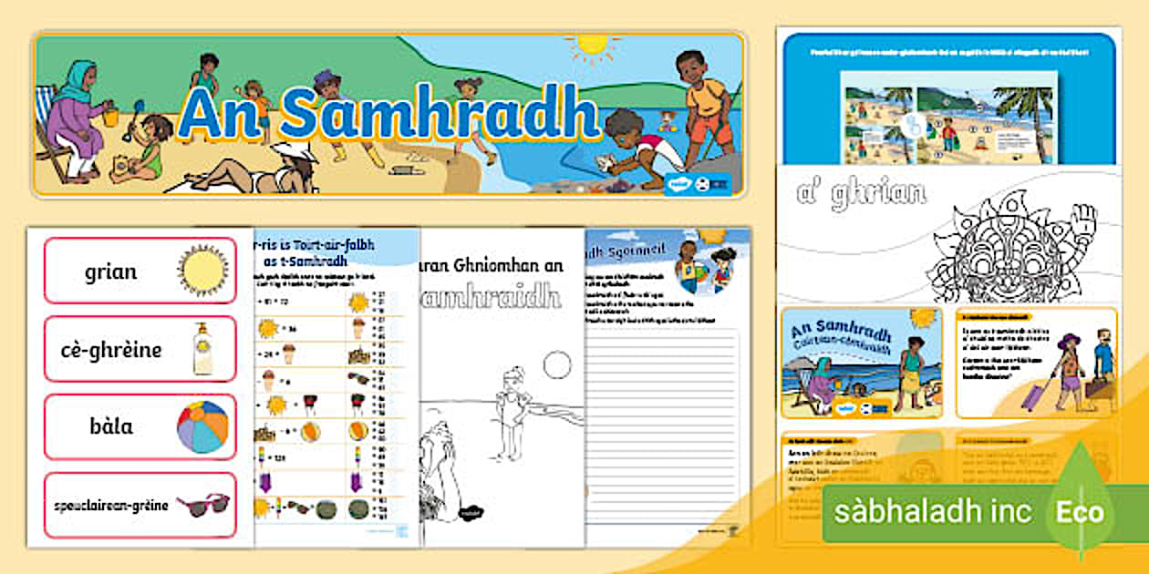 Pasgan An Samhradh don Chiad Ìre - FtMG (teacher made)