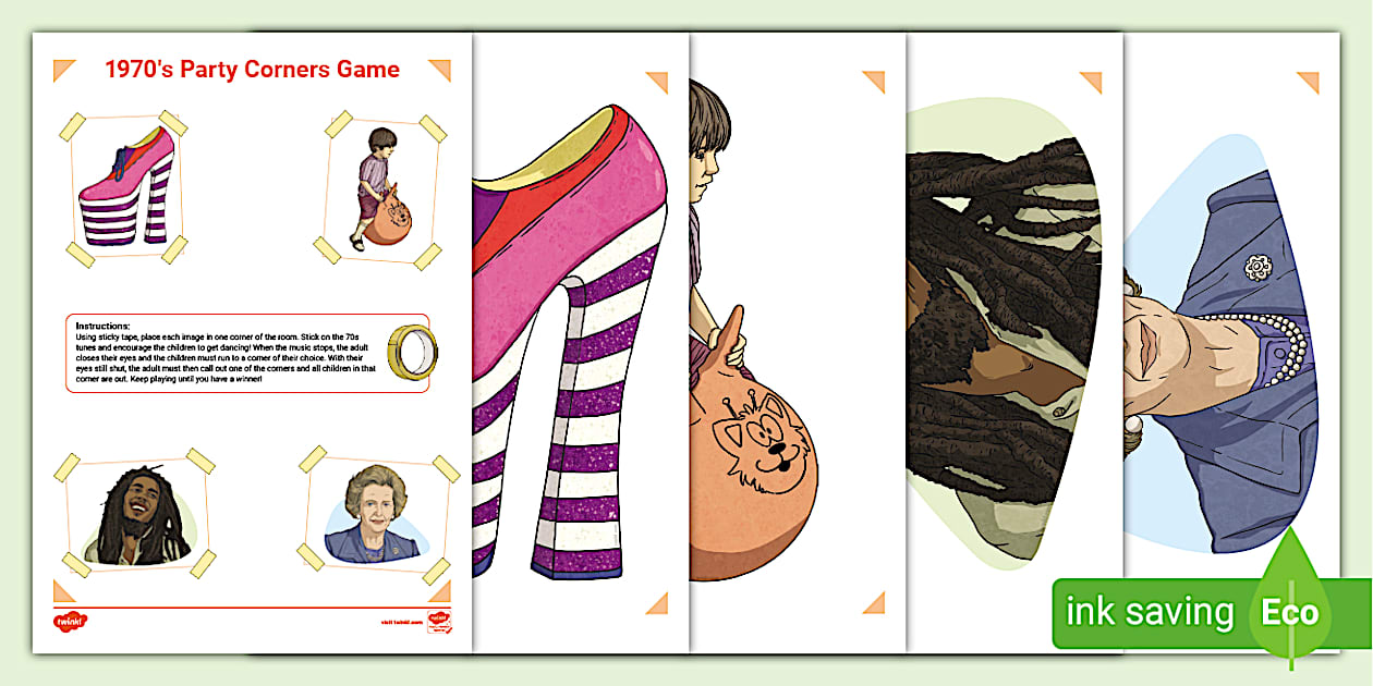 1970's Party Corners Game
