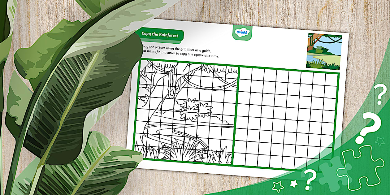 Copy the Rainforest Puzzle - Kids Puzzles - Twinkl Puzzled