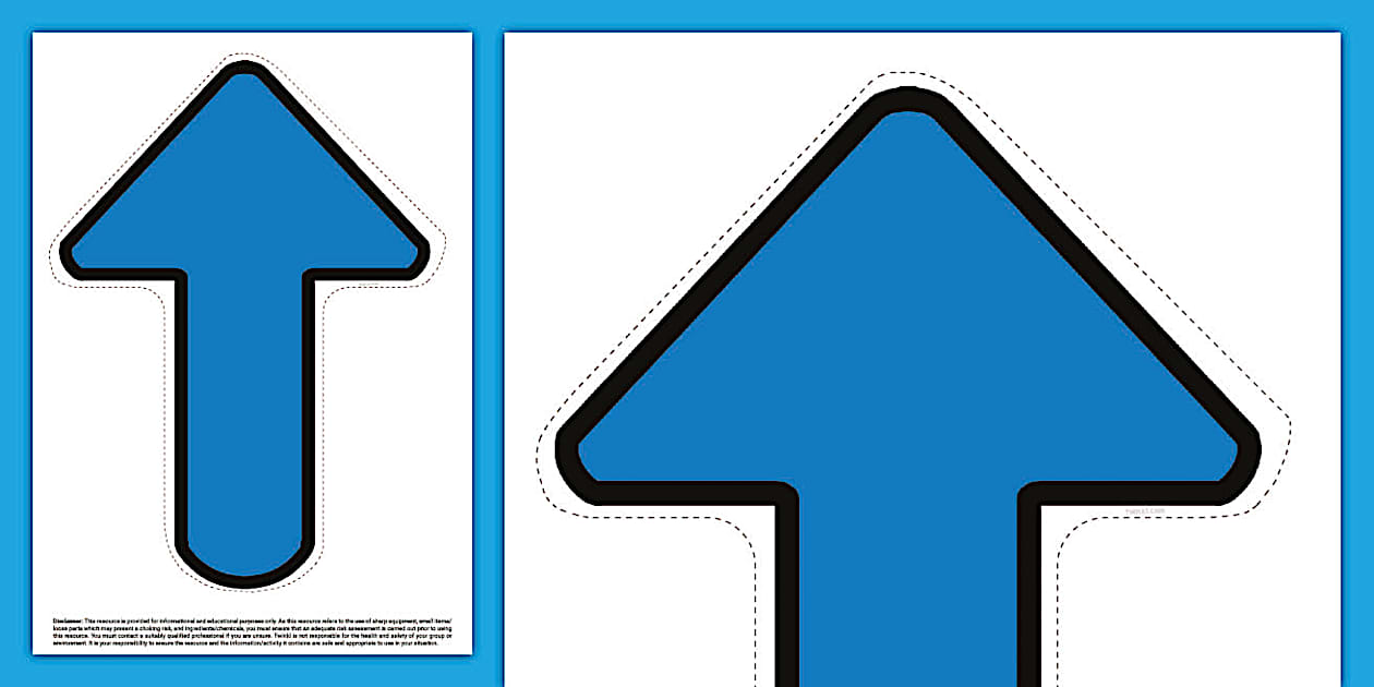 Arrow Emoticon Cut-Out (teacher made) - Twinkl