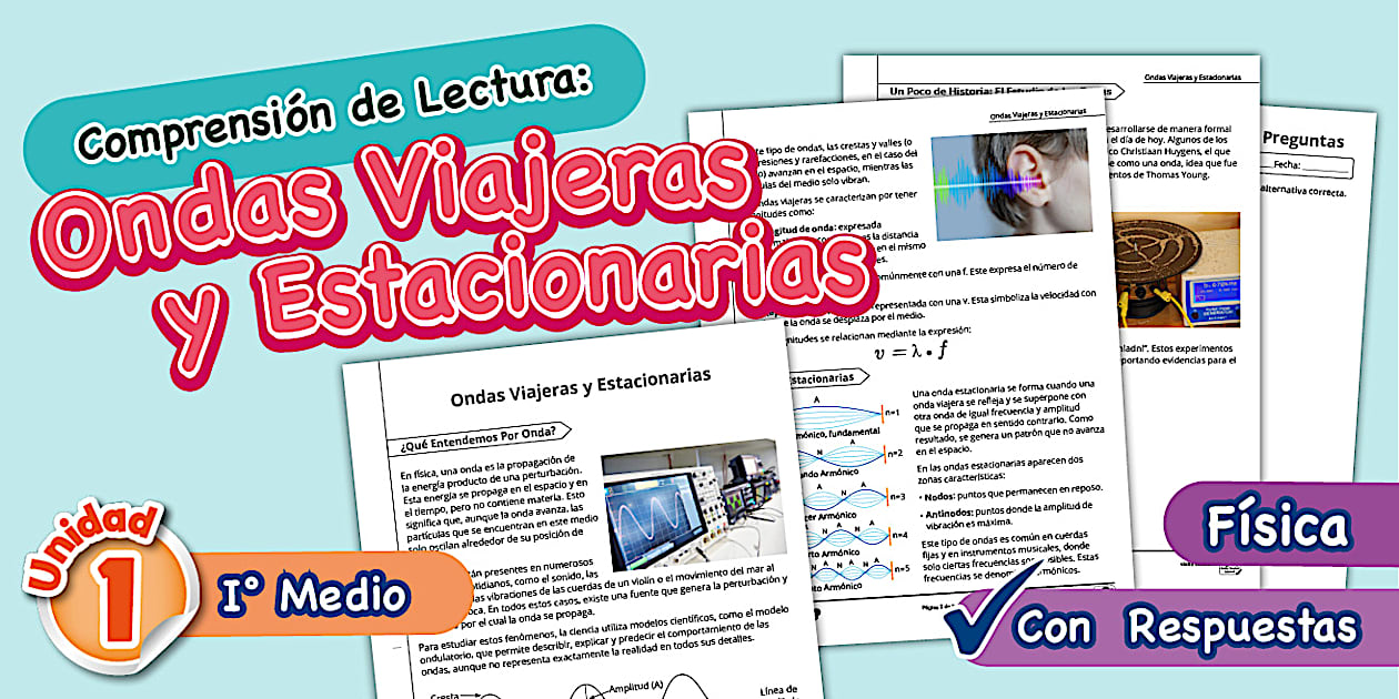 Comprensión de Lectura | Ondas | Física | 1° Medio