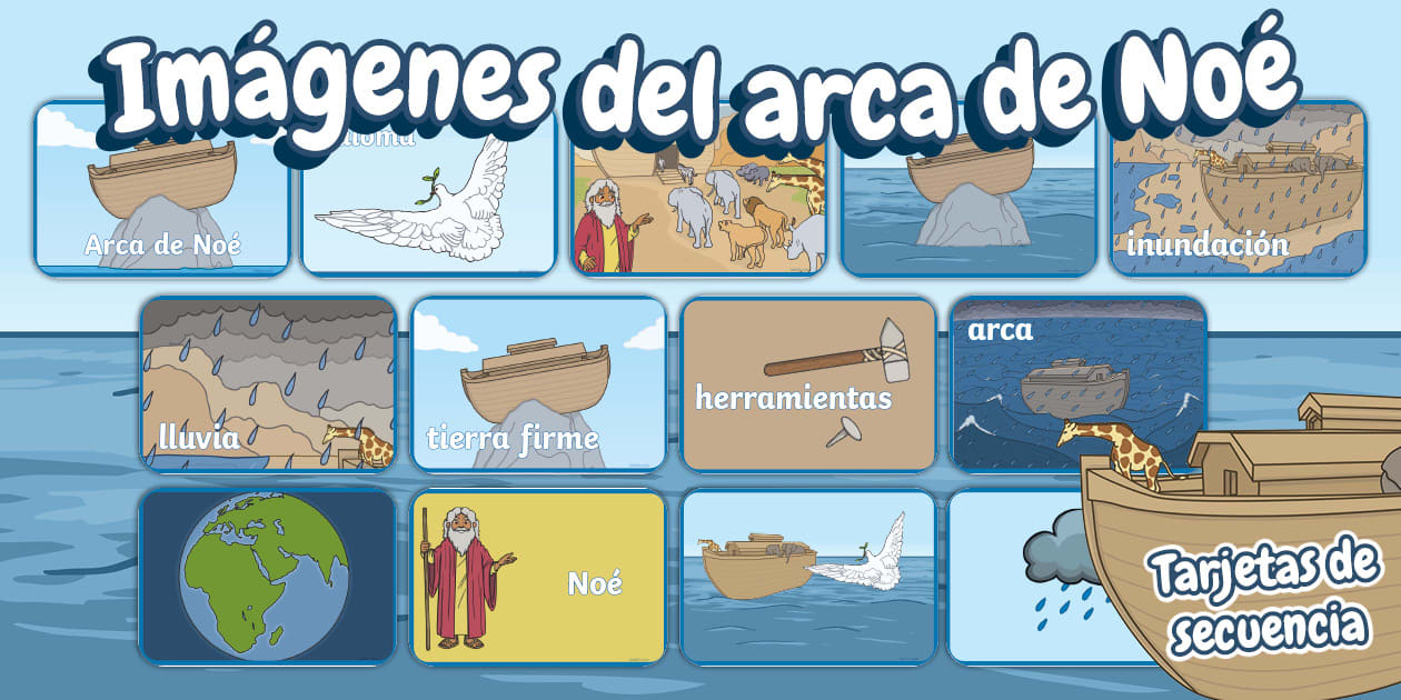 Tarjetas de secuencia: Imágenes del arca de Noé