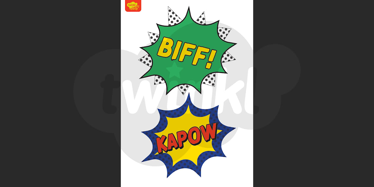 printable superhero words