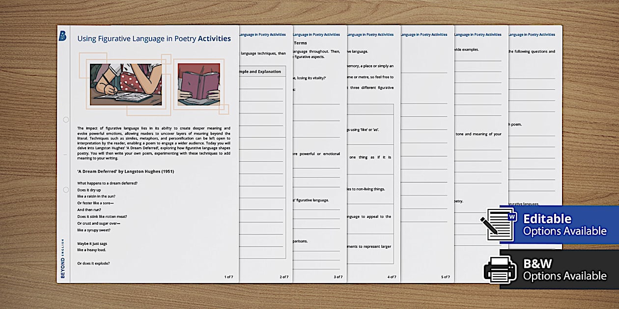 Using Figurative Language in Poetry (Lehrer gemacht)