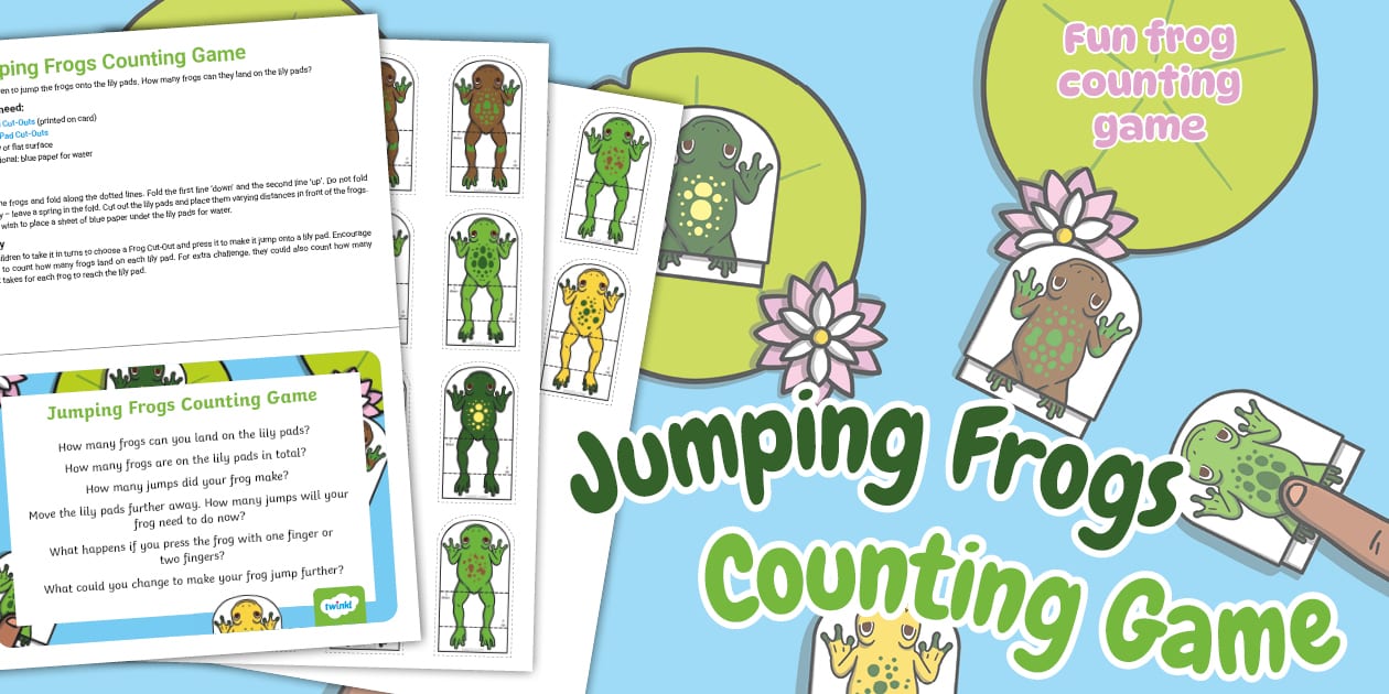 👉 Jumping Frogs Counting Game | Twinkl