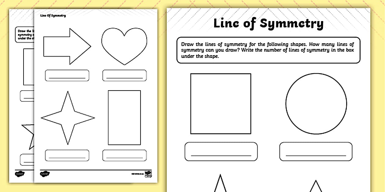 Grade 3 Mathematics: Line of Symmetry - Twinkl