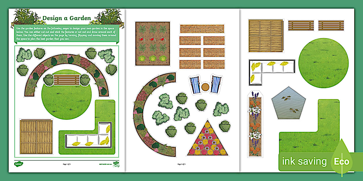 Design a Garden Activity Sheet | Twinkl - Twinkl