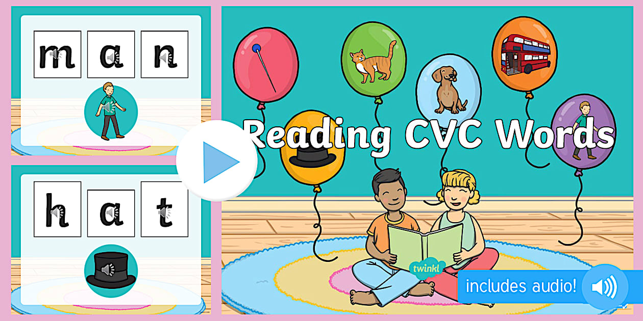 Phase 2 Phonics CVC Blending PowerPoint - Twinkl