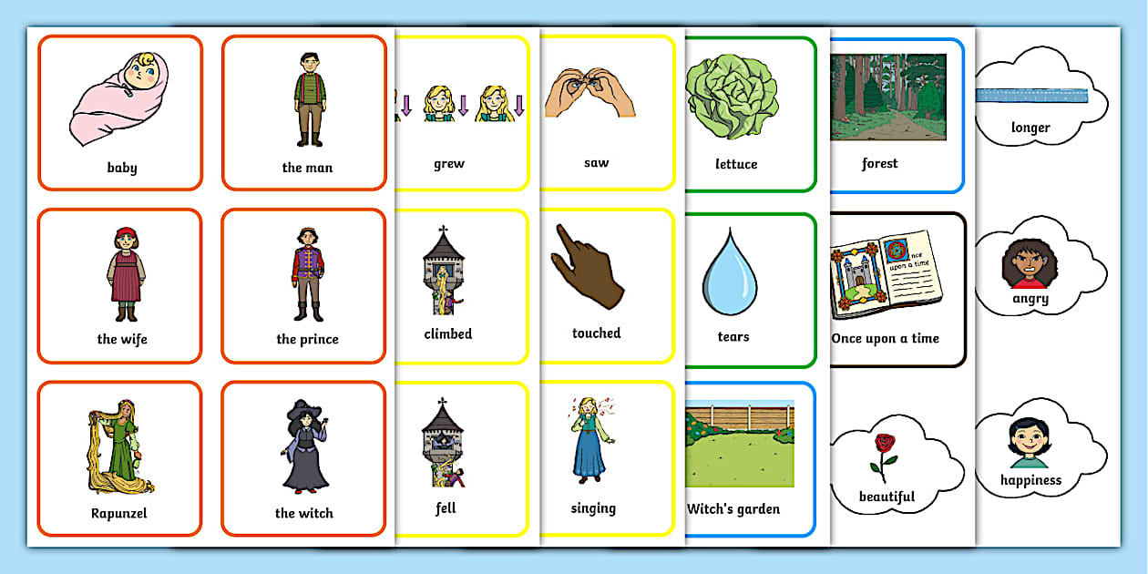 Rapunzel Colourful Semantics (teacher made) - Twinkl