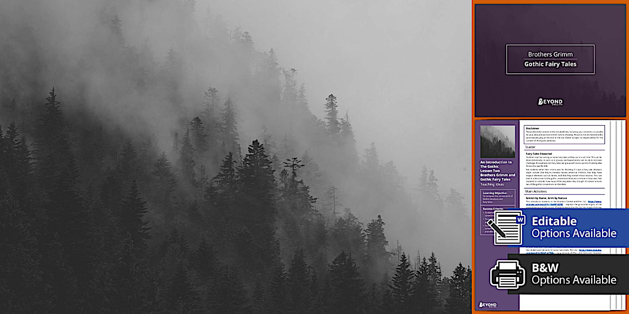 Conventions of Gothic Literature Lesson Pack | Beyond