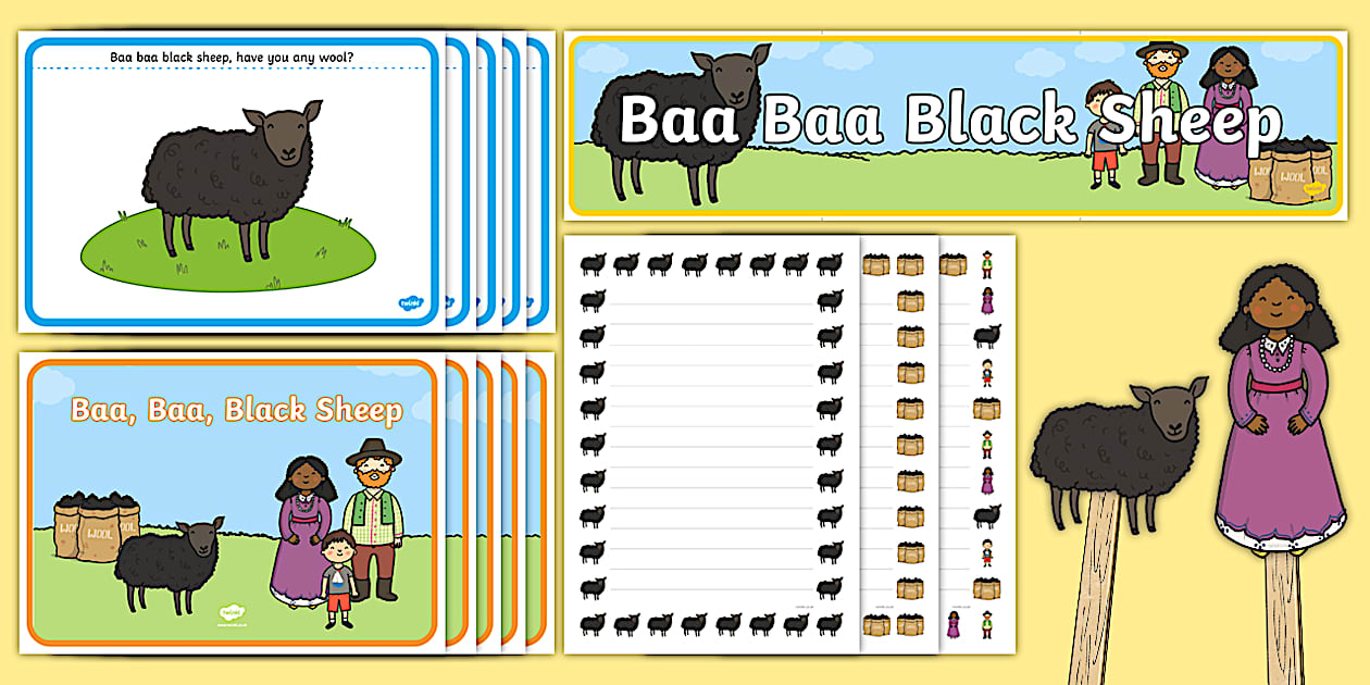 Baa Baa Black Sheep Resource Pack (teacher made) - Twinkl