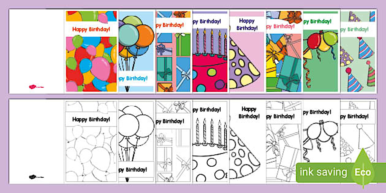 Birthday Card Templates | Educational Resources | Twinkl USA