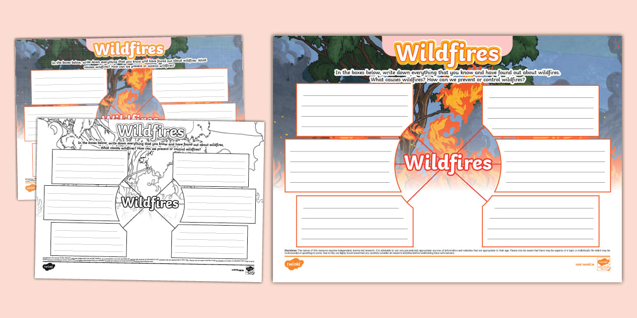 Wildfires Mind Map - Twinkl Ireland (Teacher-Made) - Twinkl
